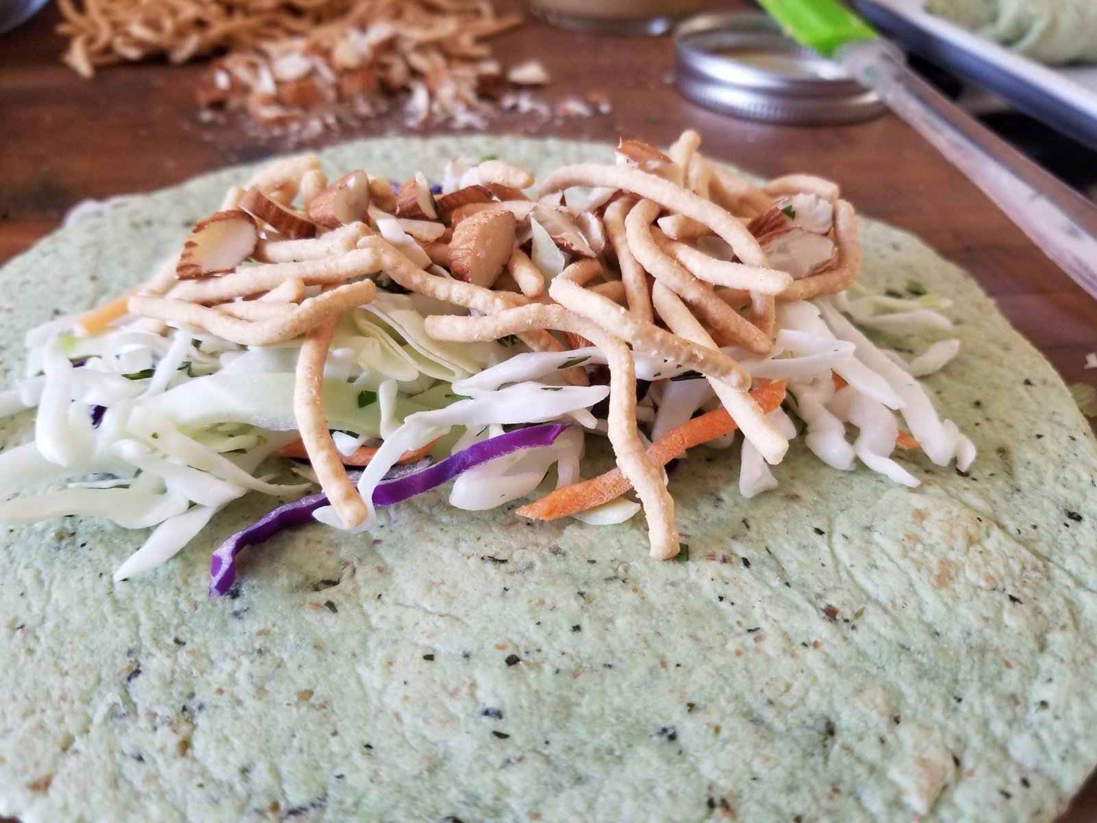 Asian Edamame Almond Wraps with a Sesame Ginger Dressing | The Midwest ...